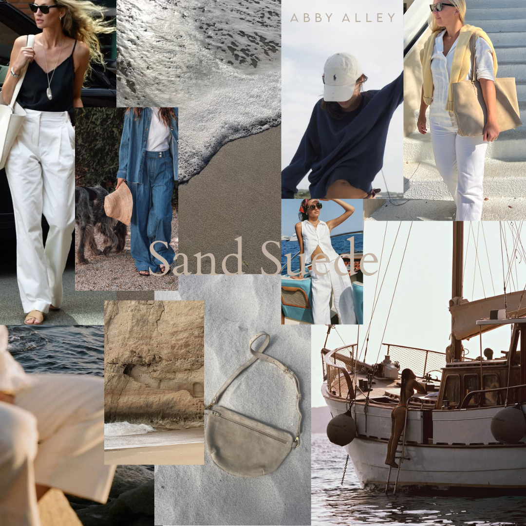 Sand Suede Mood Board – ABBY ALLEY